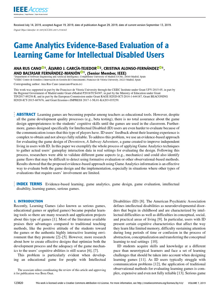 Game Analytics Evidence-Based Evaluation of A Learning Game For ...