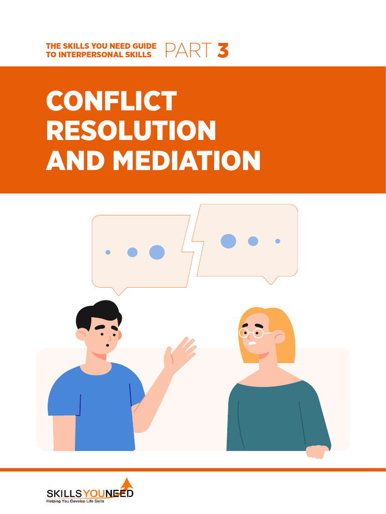 Conflict Resolution Mediation PV | PDF