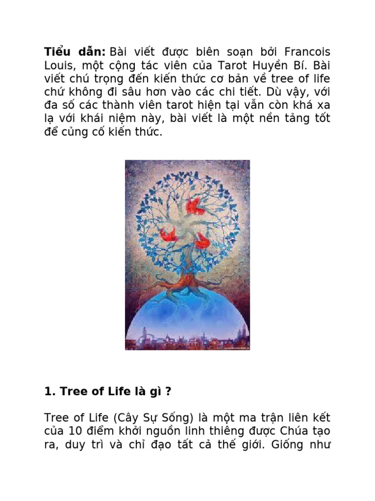 Tree Of Life - Kiến Thức Cơ Bản | PDF