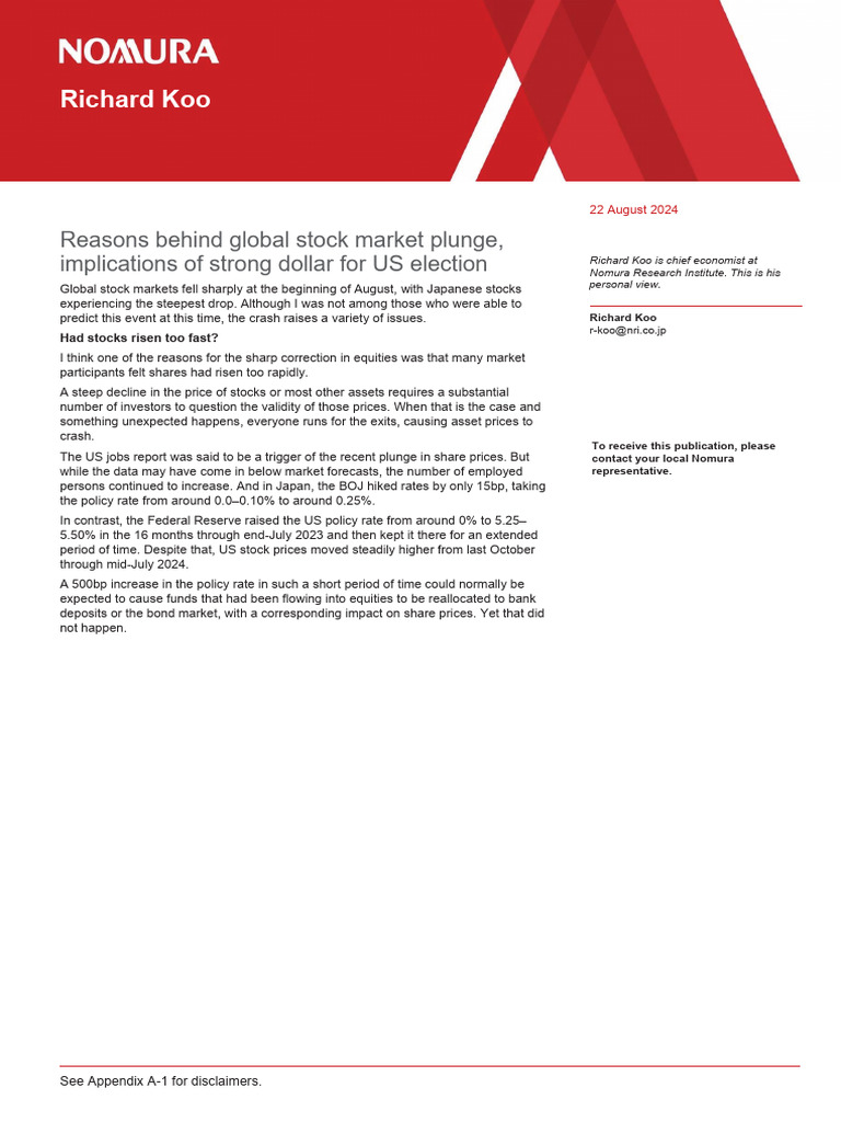 Richard Koo Aug | PDF