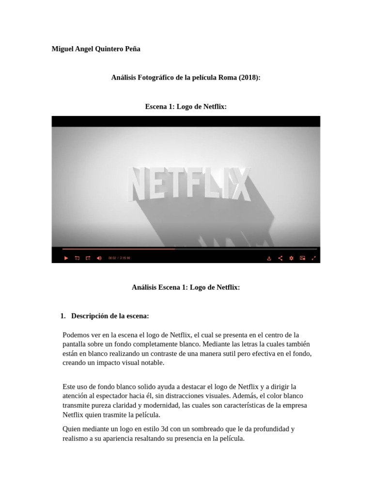 Analizis de La Pelicula Roma | PDF