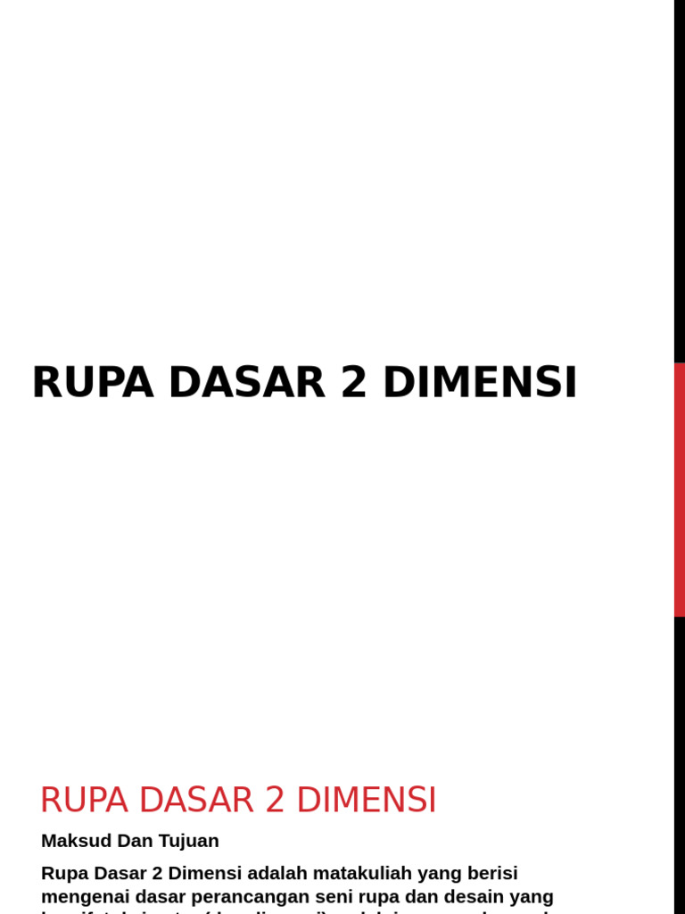 Rupa Dasar 2 Dimensi. Garis | PDF