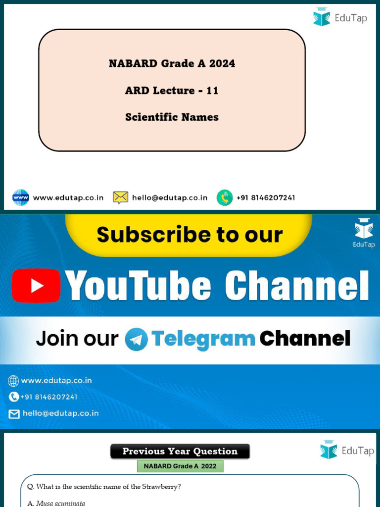 Scientific Names | PDF