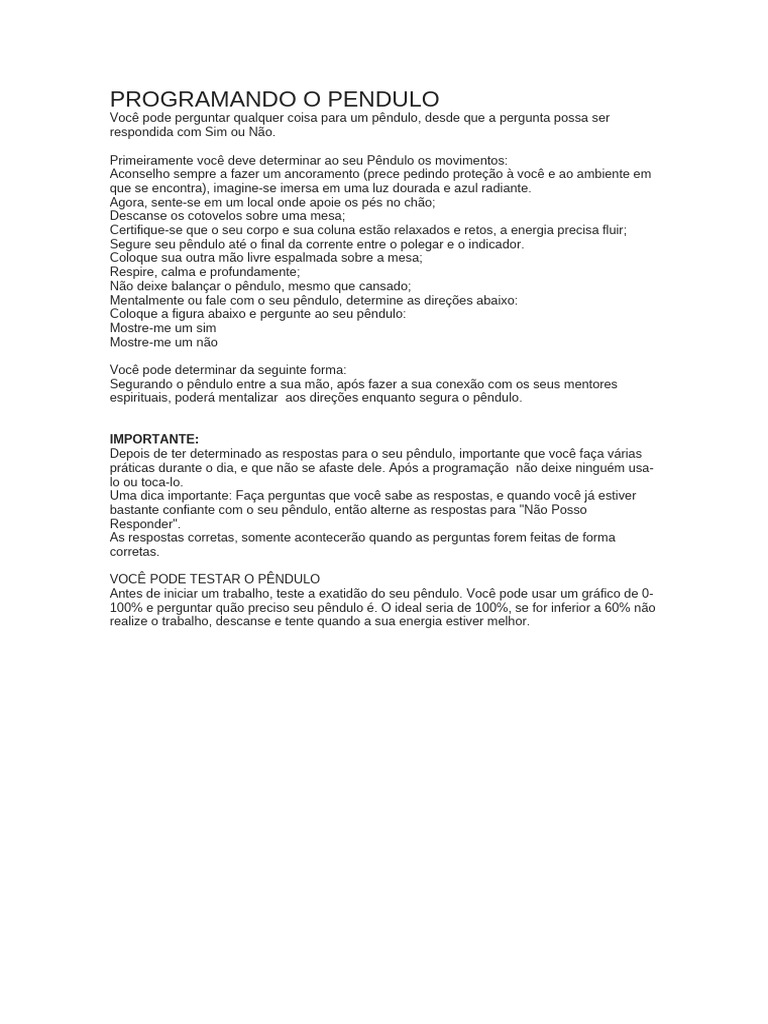 Programando o Pendulo | PDF