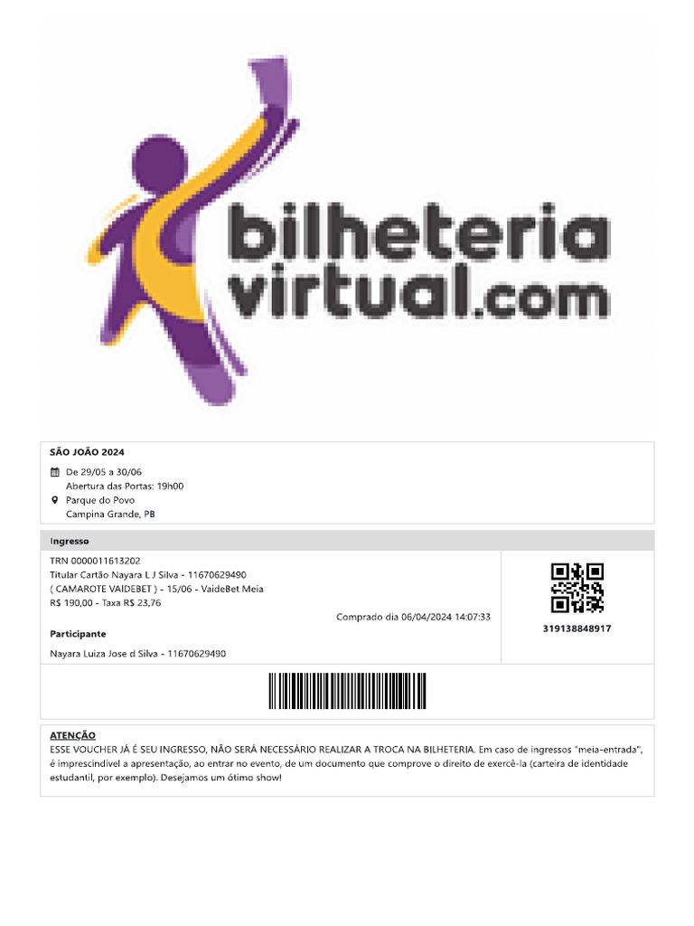 Ingresso 2 | PDF