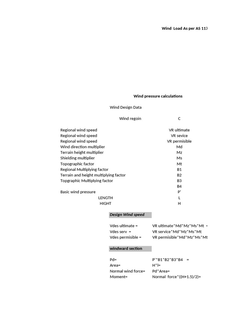 Wind and Seismic (AS 1170.22002) | PDF