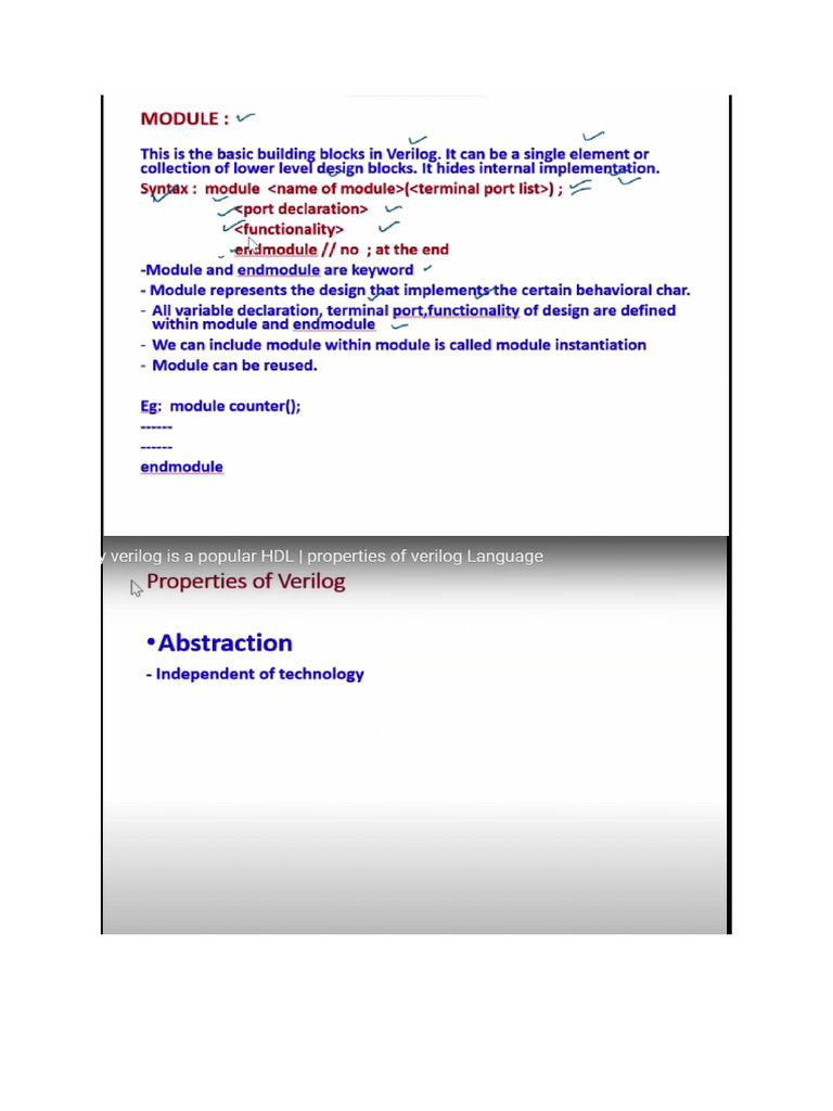 Verilog Part 1 | PDF