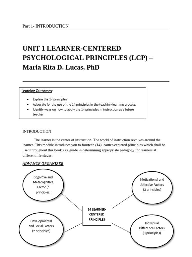 Unit 1 LCP | PDF