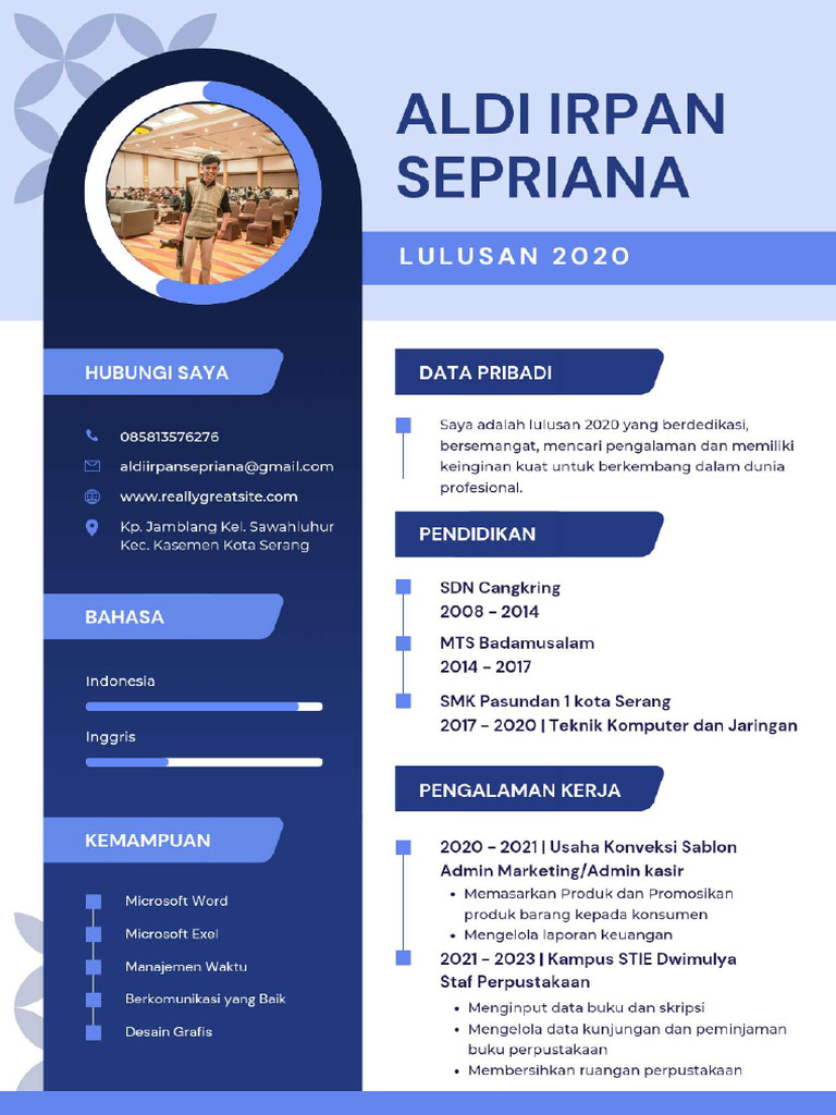 CV Kerja Aldi Irpan Sepriana | PDF