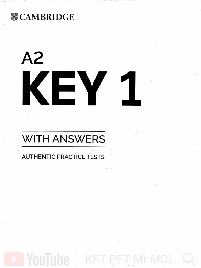 Cambridge A2 KEY 1 | PDF