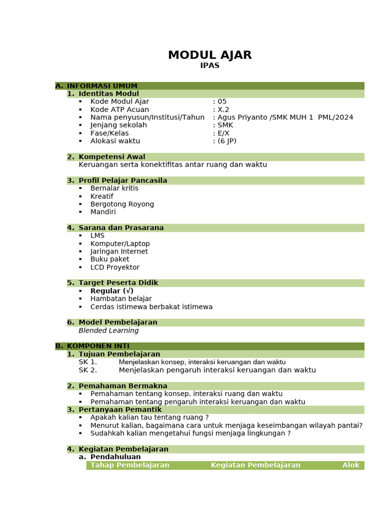 Modul Ajar.5 | PDF