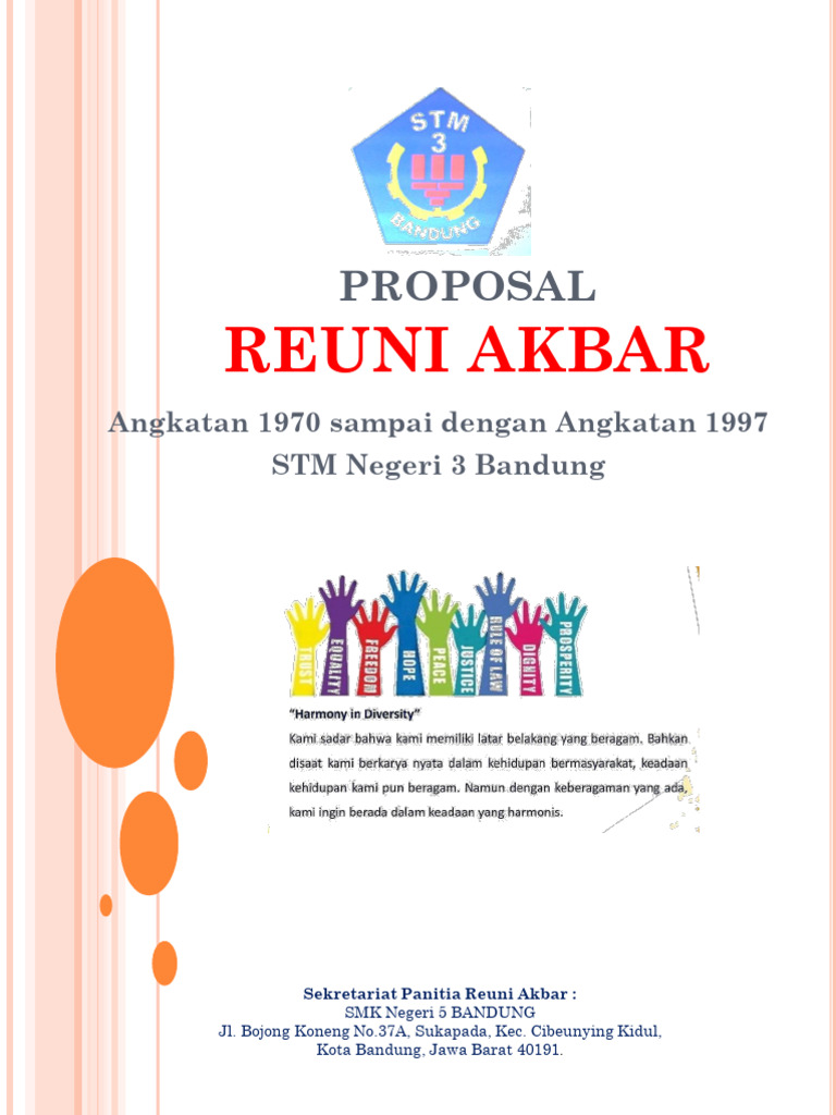 Proposal Reuni Akbar STM 3 | PDF | Home & Garden