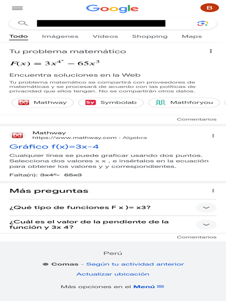 Cual Es La Respuesta F (X) 3x4º-65x3 - Buscar Con | PDF
