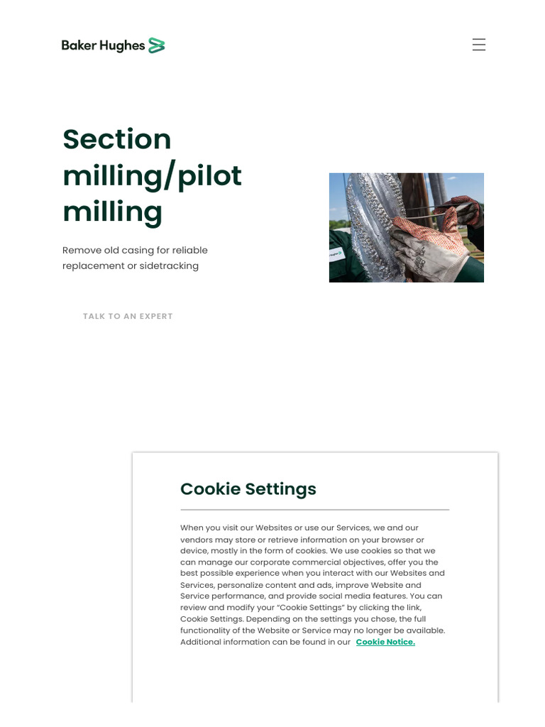 Section Milling - Pilot Milling - Baker Hughes | PDF