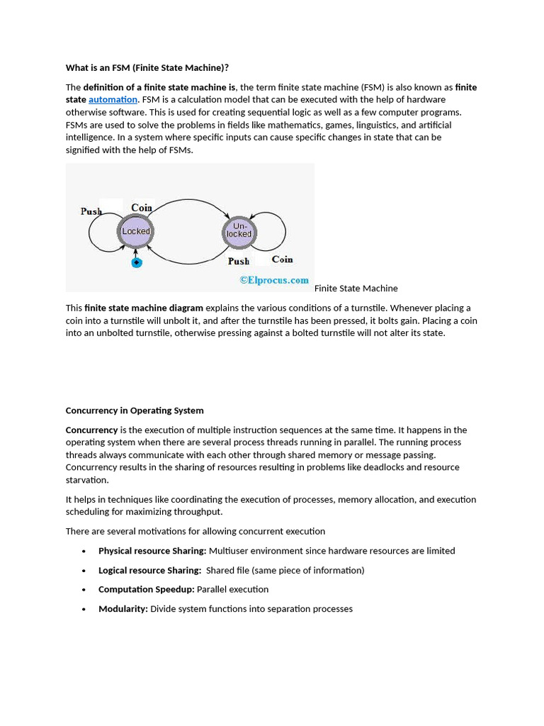 What is an FSM | PDF
