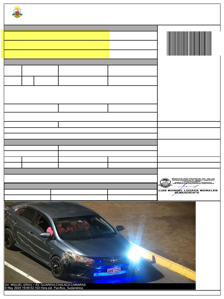 Papeleta ARR025 | PDF