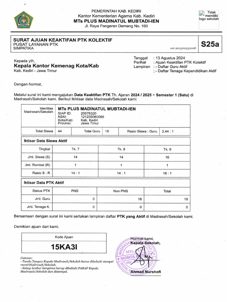 S25a GANJIL 2024-2025 | PDF