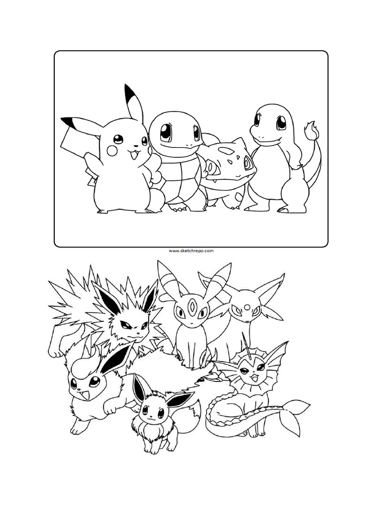 Coloring Page Pokemon | PDF