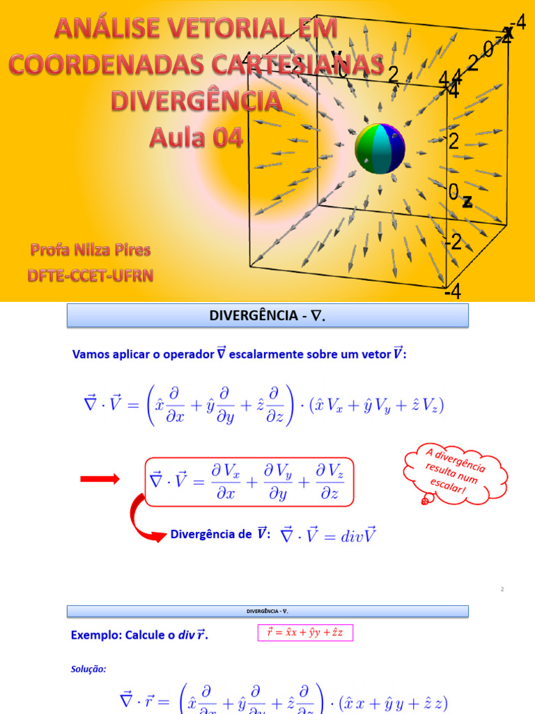 FisMat - AULA04 Divergencia | PDF
