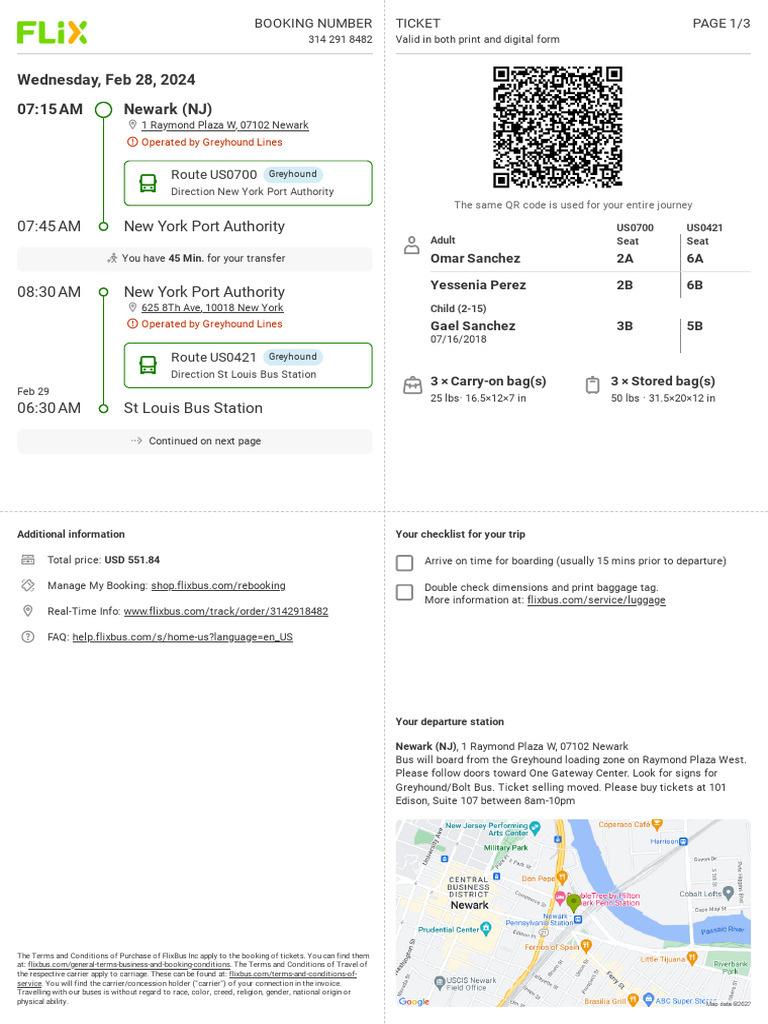 Ticket Newark NJ Las Vegas NV 3142918482 | PDF