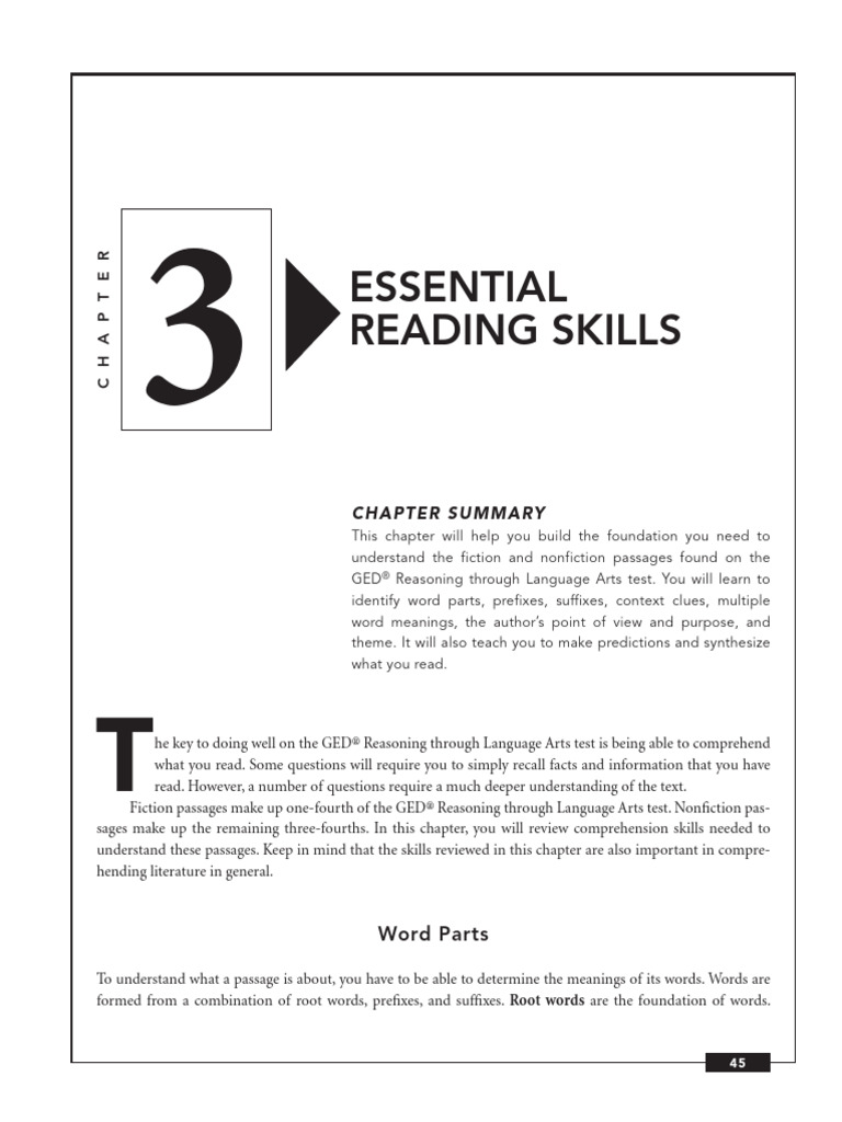 Essential Reading Skills Reference | PDF