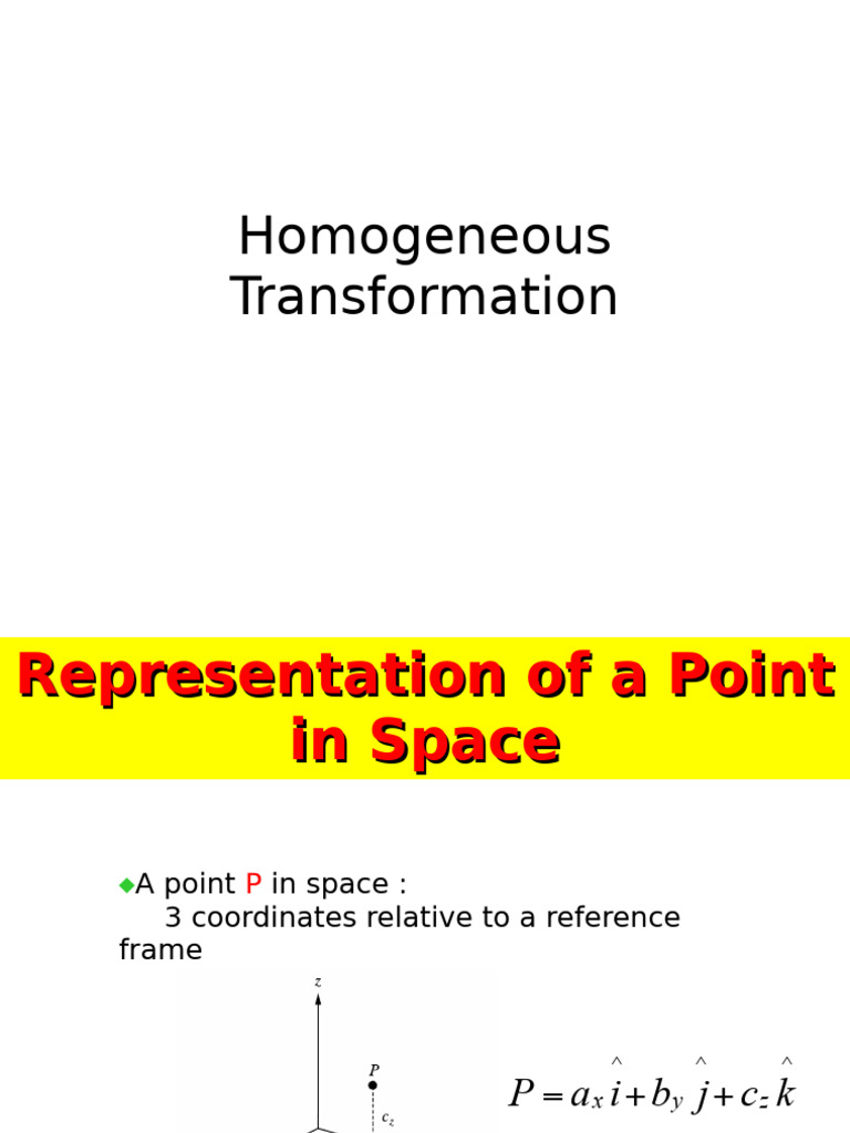 6-Composite Rotation Matrix, Homogenous Transformations-01!08!2024 | PDF