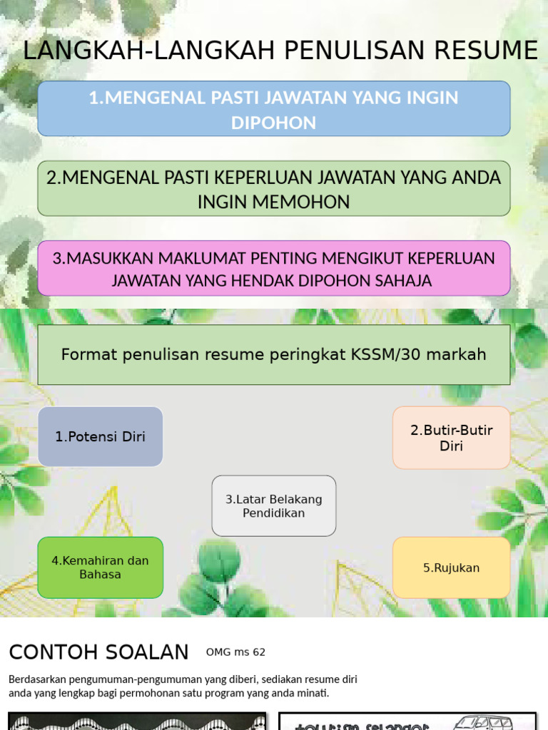 Langkah-langkah Penulisan Resume | PDF