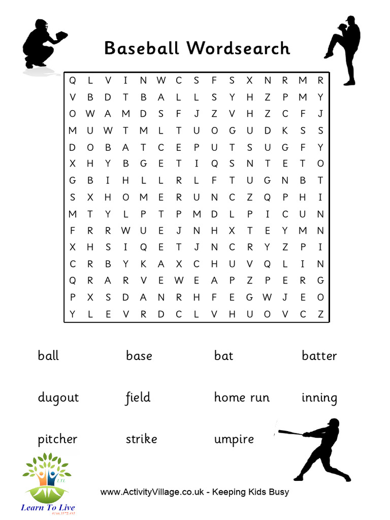 Wordsearch by Topics Kids Grade 3 4 5 | PDF | Team Sports | Ball Games