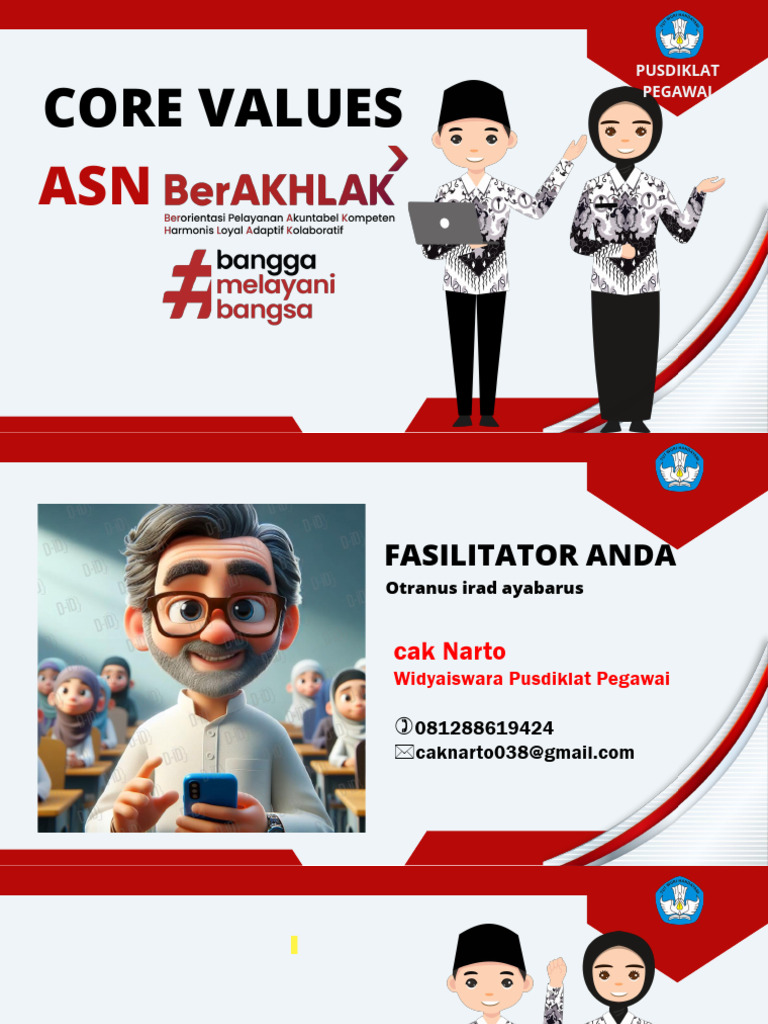 Core Values ASN BerAKHLAK | PDF