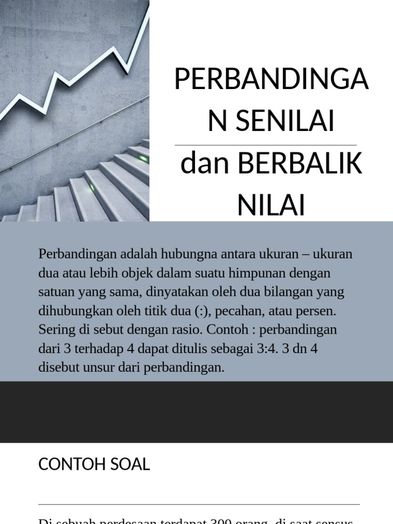 Perbandingan Senilai Dan Berbalik Nilai | PDF