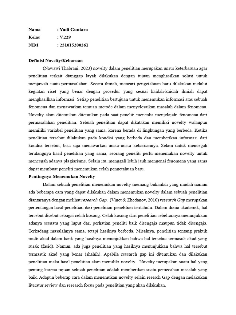 Novelty | PDF