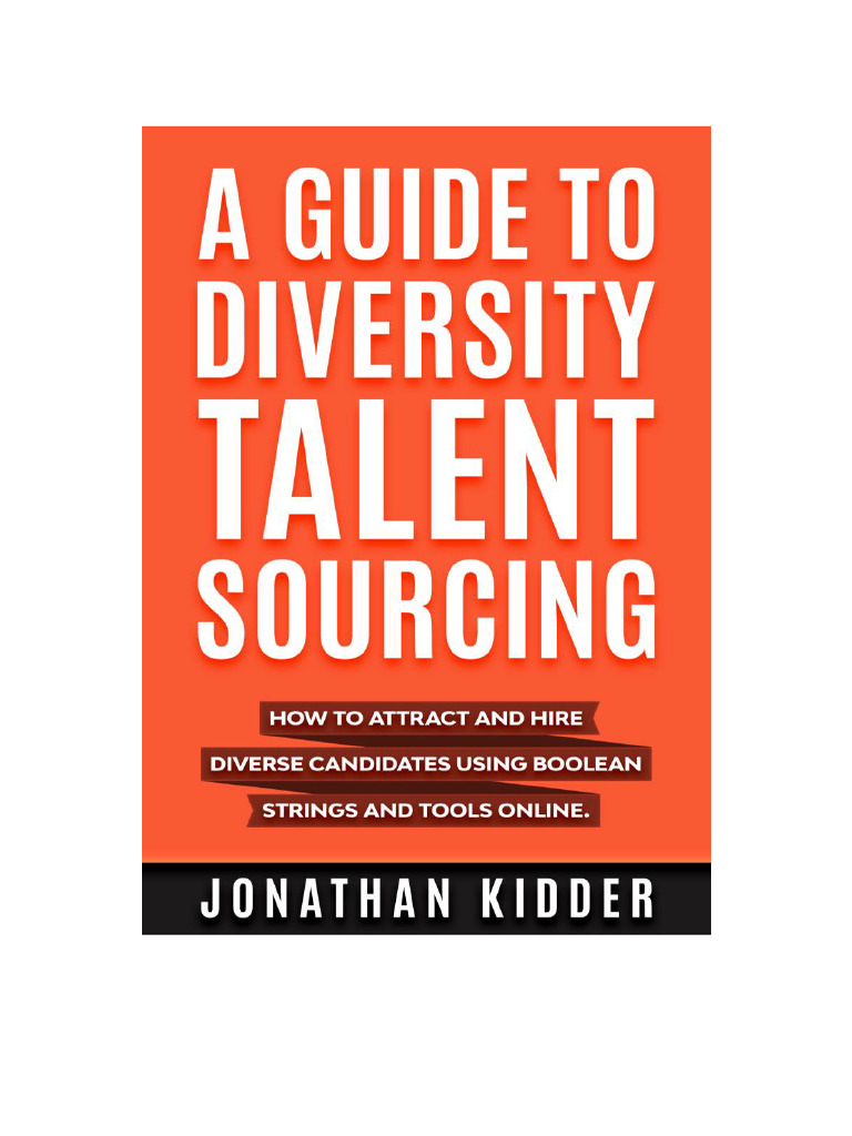 Recruiter - A Guide To Diversity Talent Sourcing Book PDF | PDF