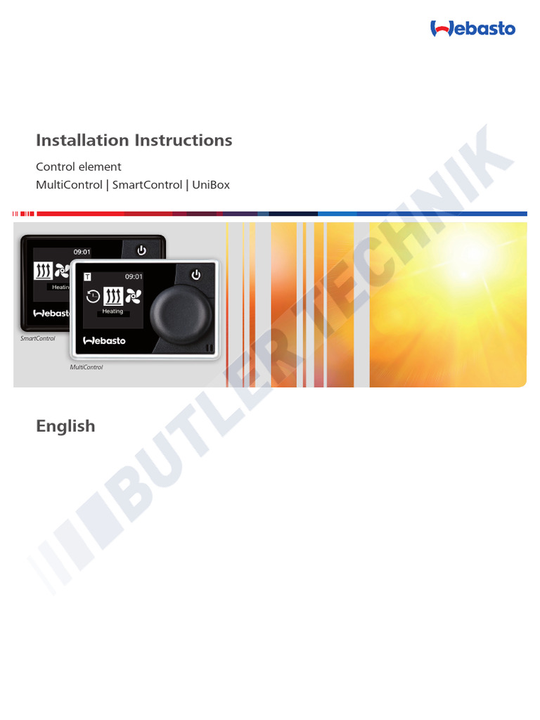 Webasto Multicontrol HD Smartcontrol Fault Codes Technical Manual | PDF