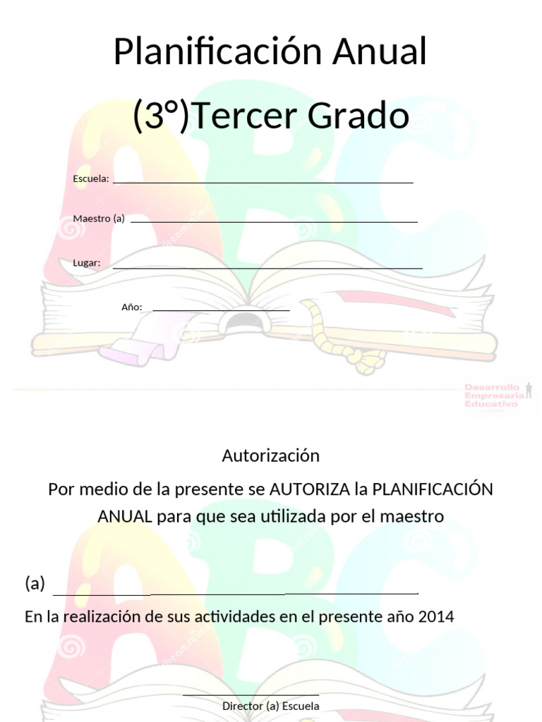 3ro - Español - Planes de Clases | PDF