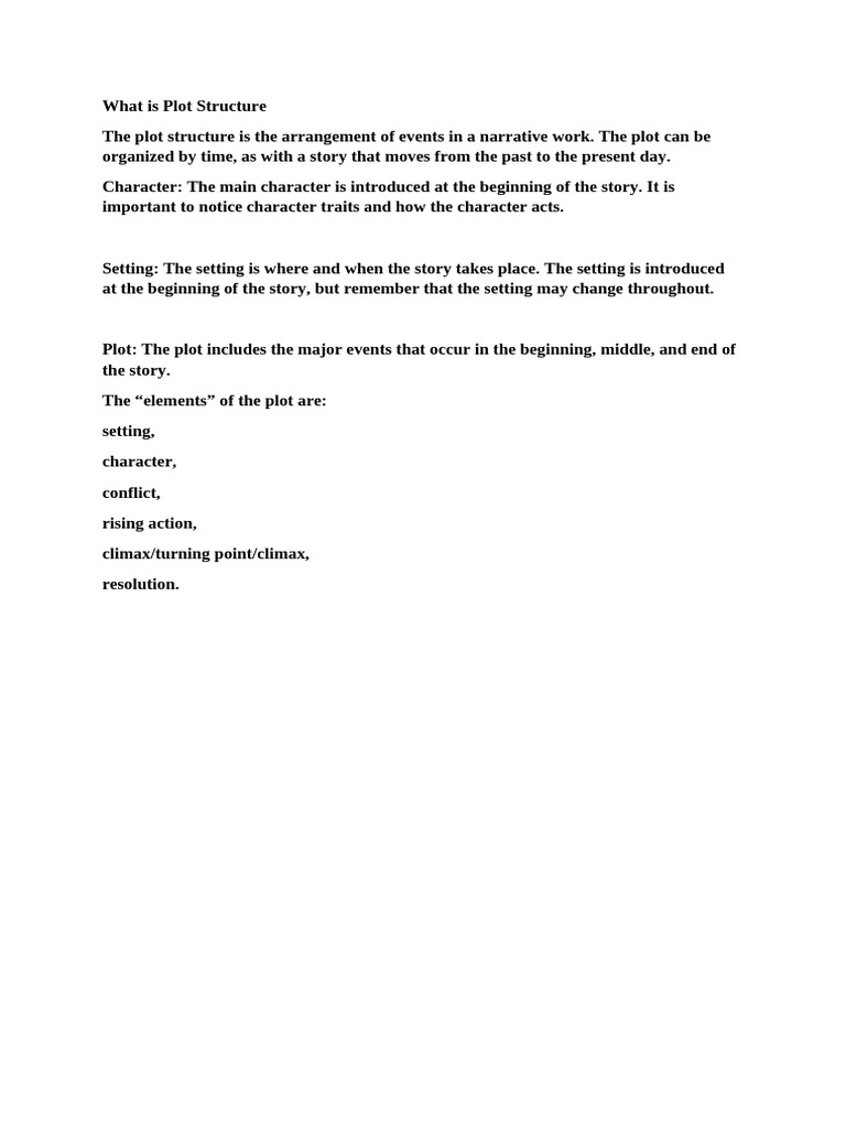 Plot Structure | PDF