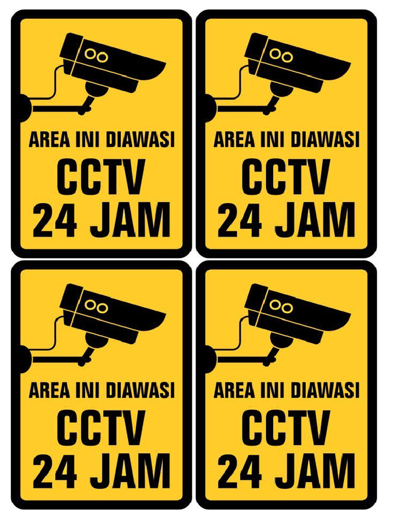 AREA INI DI PANTAU CCTV 24 JAM Mantap | PDF