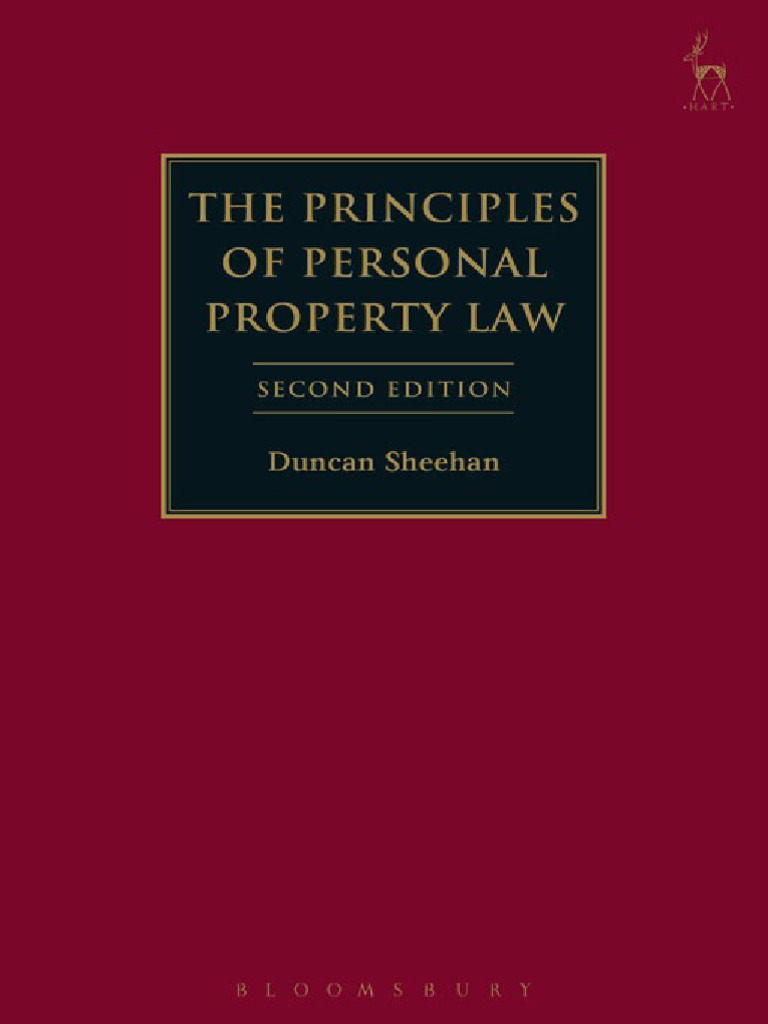The Principles of Personal Property Law (Duncan Sheehan) (Z-lib.org) | PDF