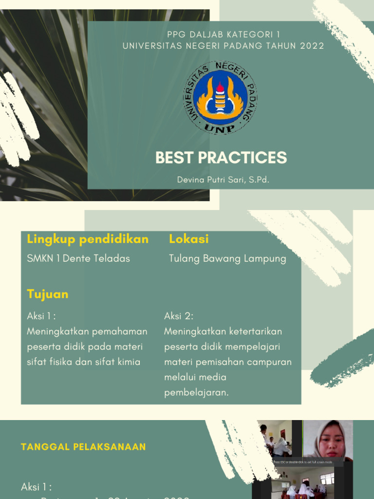 Presentasi Best Practice PPG | PDF