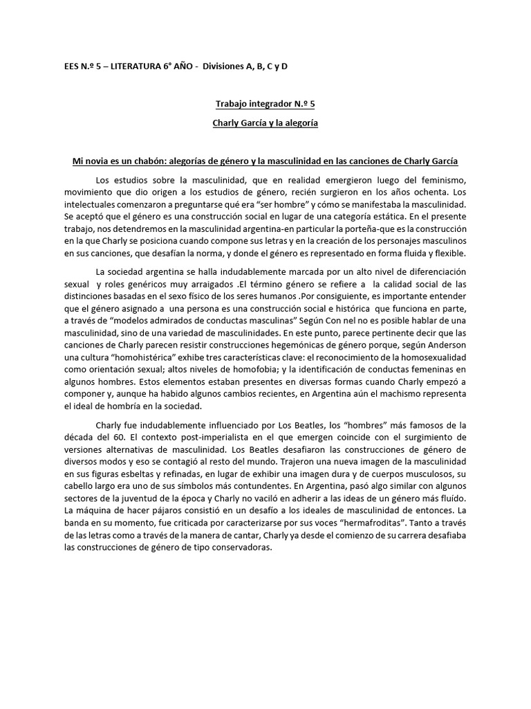 TP4 Charly y Alegorias Parte 2 | PDF