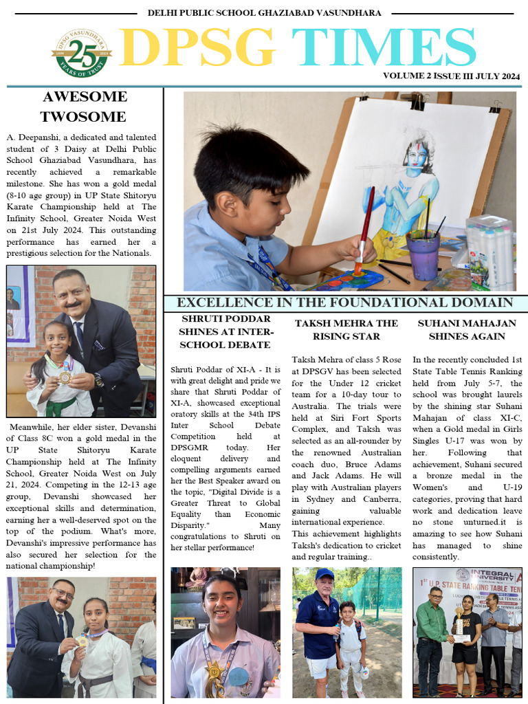 DPSG Times July 2024 Volume 2 Issue III | PDF