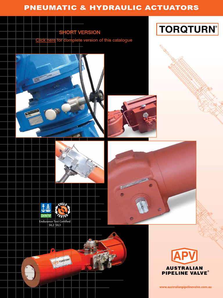 Actuator Pneumatic Quarter Turn Scotch Yoke Rotork | PDF