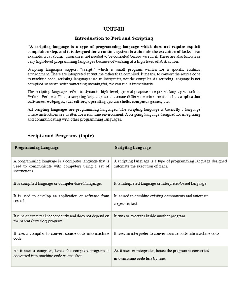 Unit3 Perl | PDF