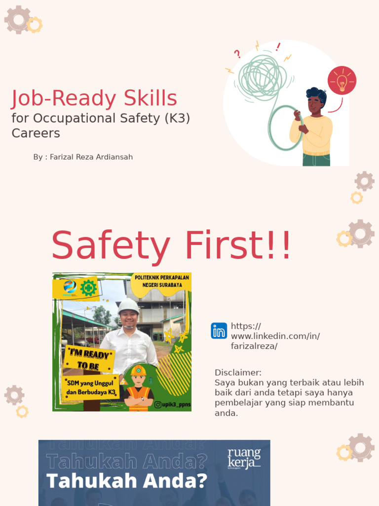 Job-Ready Skills For Occupational Safety (K3) Careers | PDF