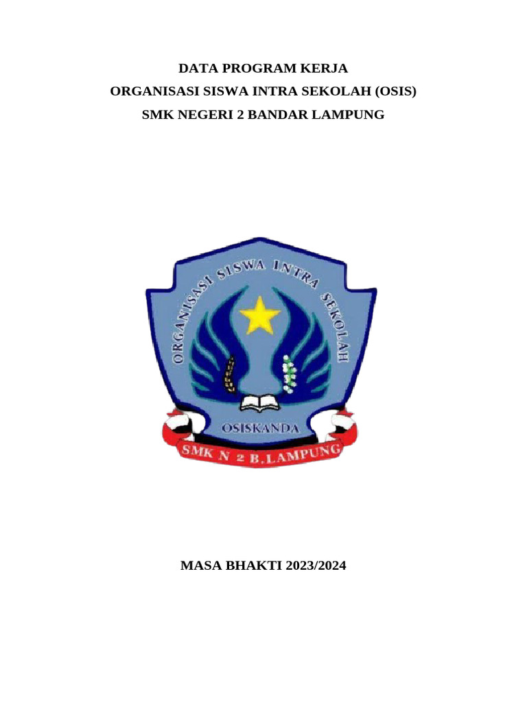 PROGRAM KERJA OSIS Mb.2324 | PDF