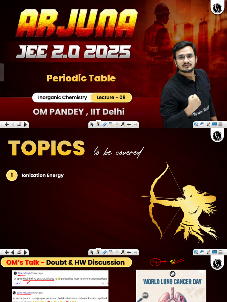 Periodic Table 08 Class Notes Arjuna Jee 2 0 2025 Pdf Periodic