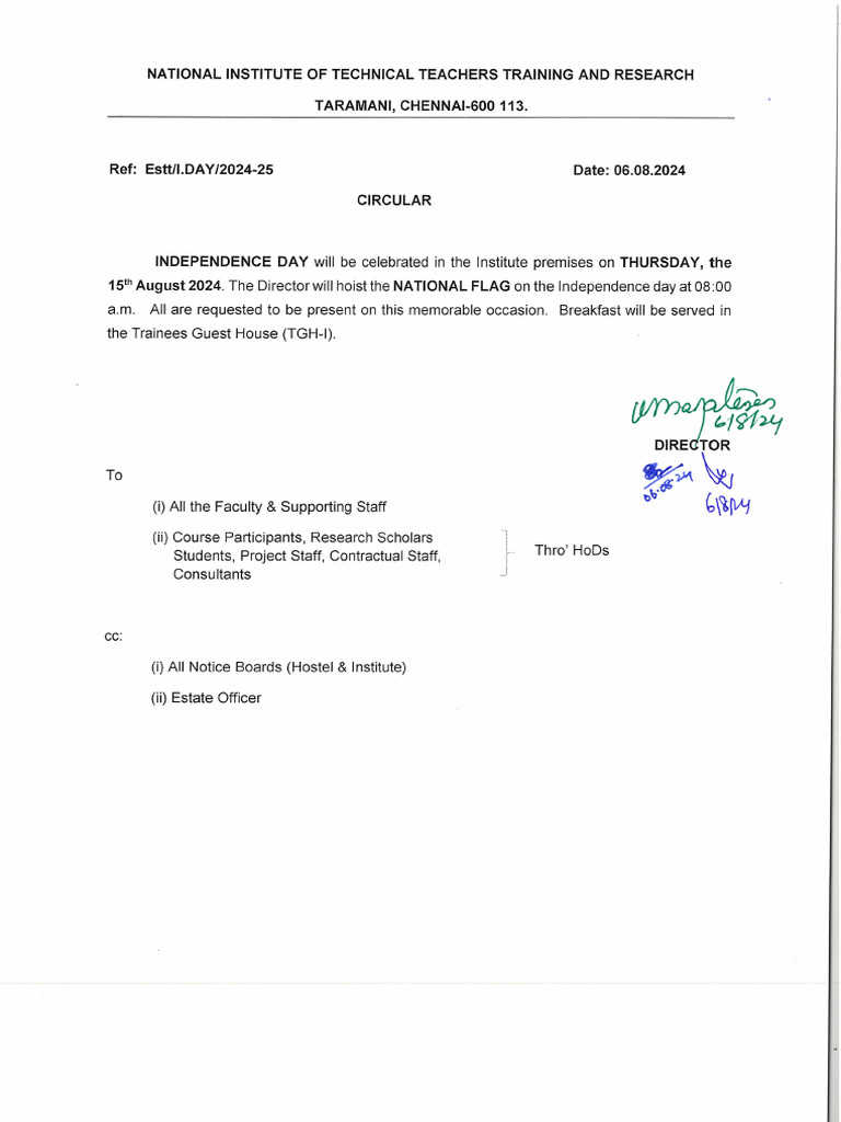 Circular-Independence Day | PDF