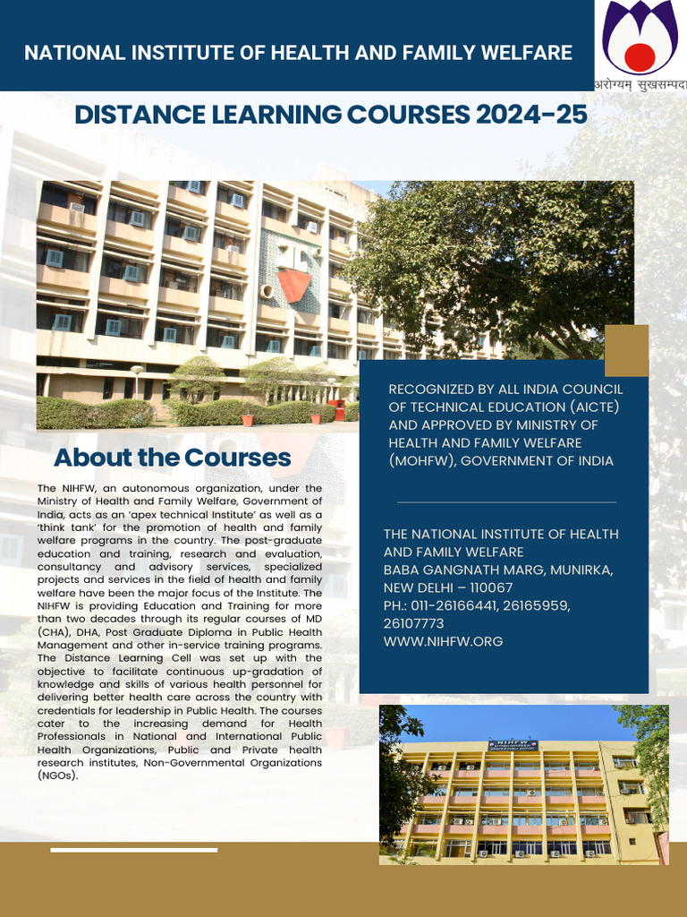 Brochure Distance Learning Courses 2024 2025 Pdf