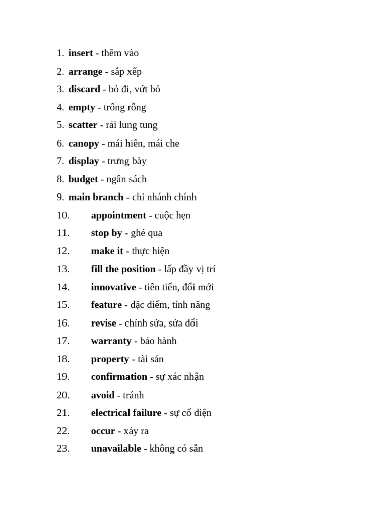 TOEIC Vocabs 8-8 | PDF
