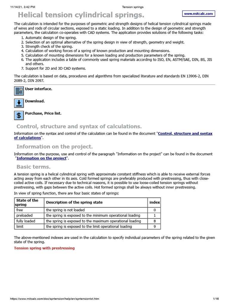 Tension Springs | PDF