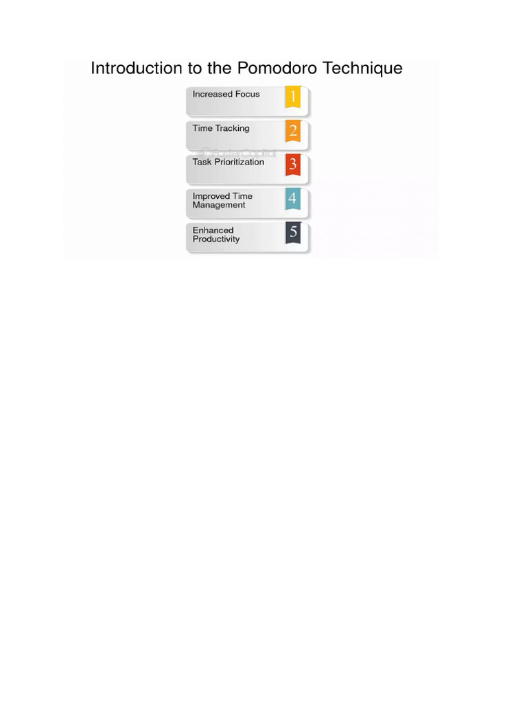 Introduction To The Pomodoro Technique | PDF